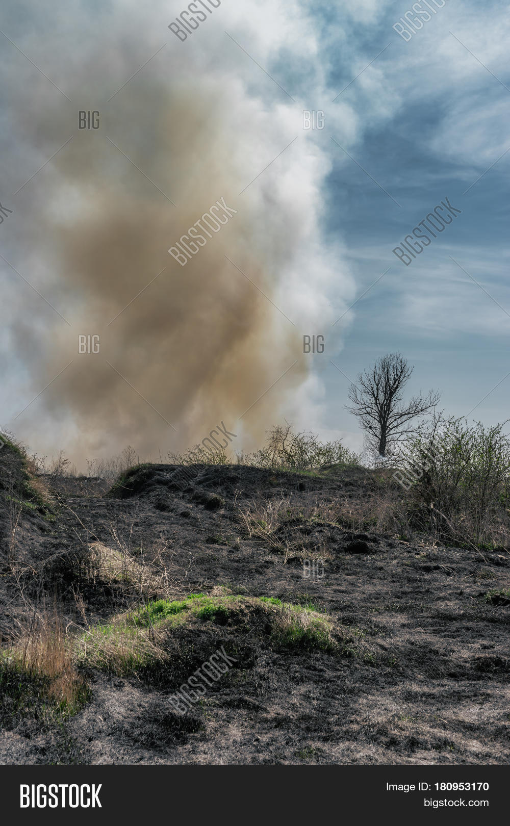 Fire Landfill White Image & Photo (Free Trial) | Bigstock