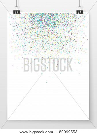 Confetti Poster Vector & Photo (Free Trial) | Bigstock