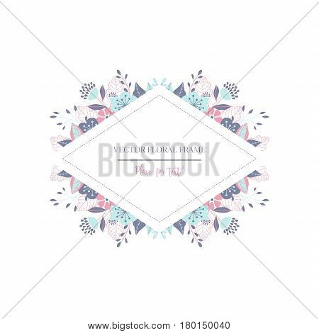 Floral Frame Card Vector & Photo (Free Trial) | Bigstock