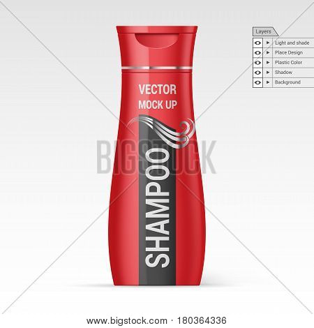 Red Bottle Shampoo Vector & Photo (Free Trial) | Bigstock
