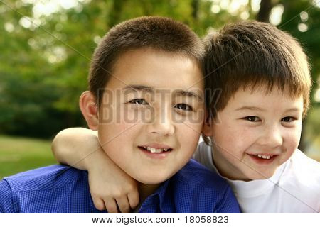 Two Beautiful Brothers Image & Photo (Free Trial) | Bigstock