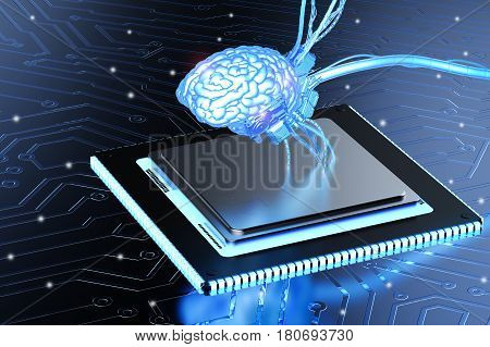 Brain On Cpu Chip Image & Photo (Free Trial) | Bigstock