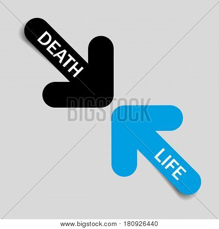 Life Death, Two Color Vector & Photo (Free Trial) | Bigstock