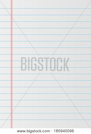 Notebook Paper Vector & Photo (Free Trial) | Bigstock