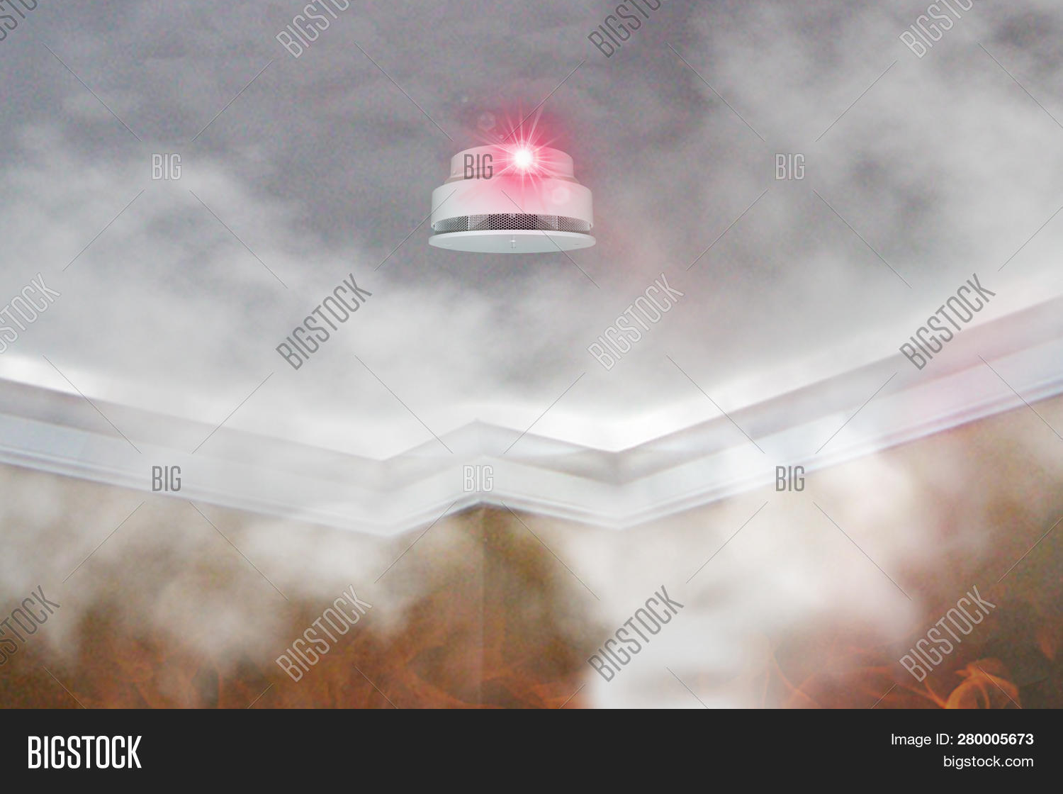 Smoke Detector Mounted Image & Photo (Free Trial) | Bigstock
