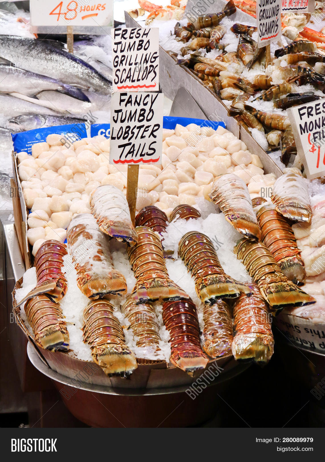 Assorted Seafood Sale Image & Photo (Free Trial) | Bigstock