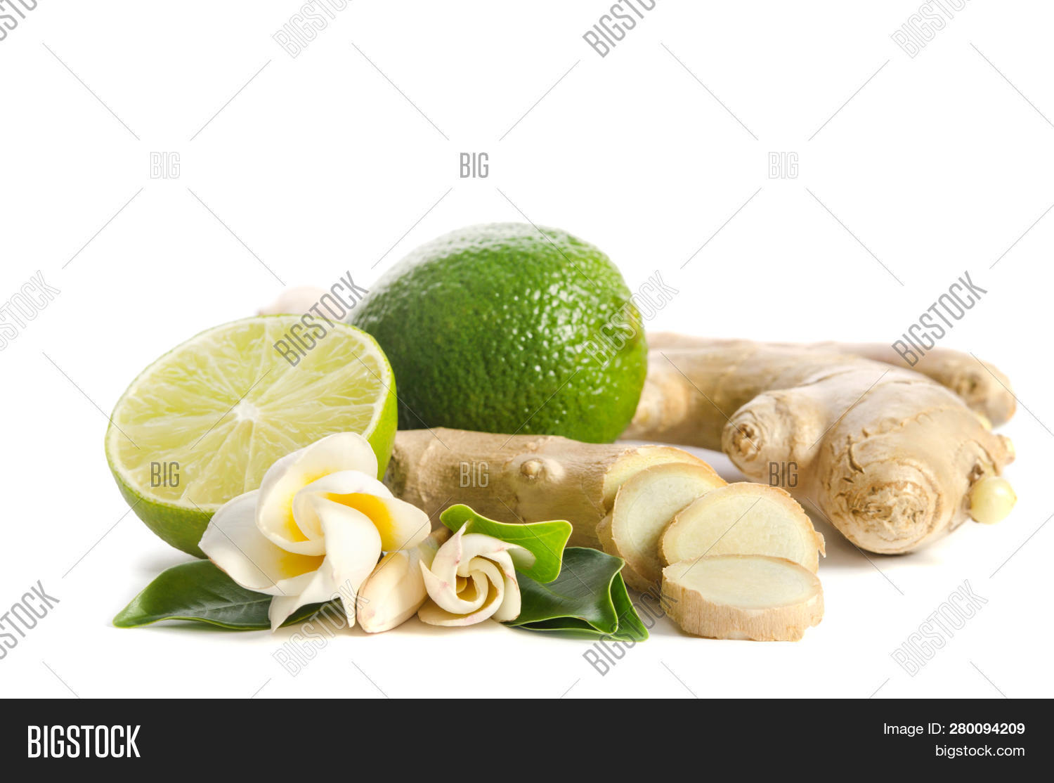 Ginger Root Lime Whole Image & Photo (Free Trial) | Bigstock