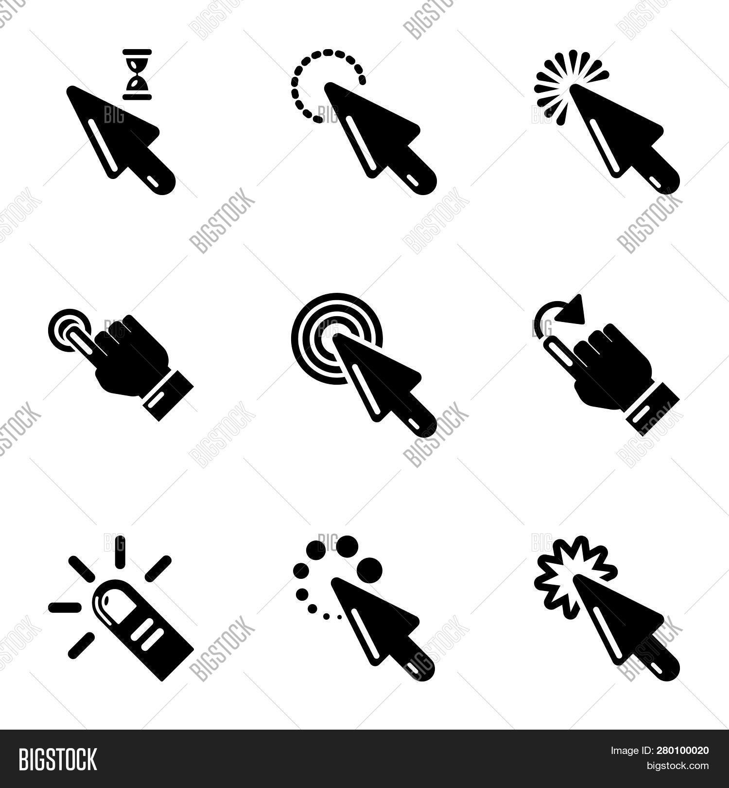 Push Aside Icons Set. Image & Photo (Free Trial) | Bigstock