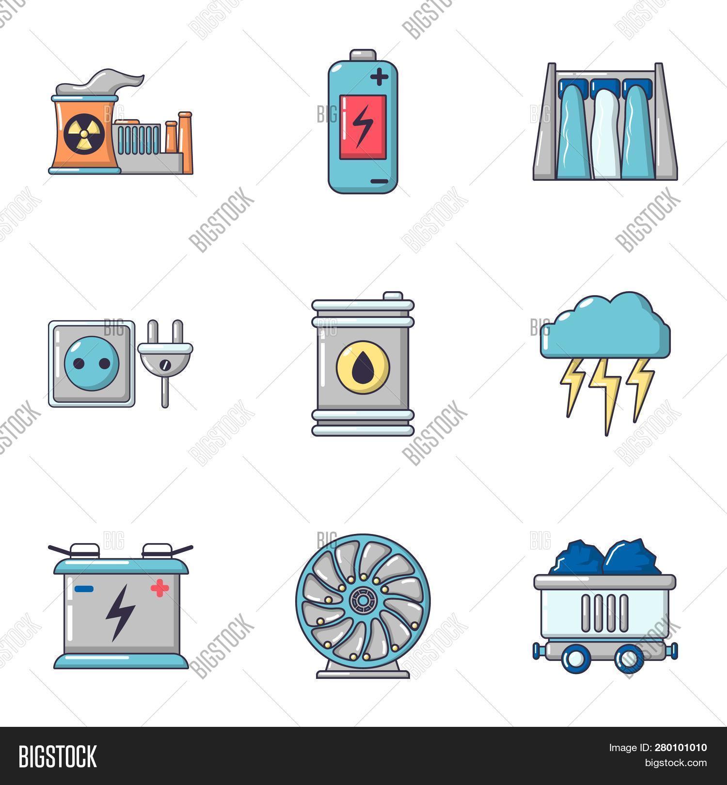 Bioenergy Icons Set. Image & Photo (Free Trial) | Bigstock