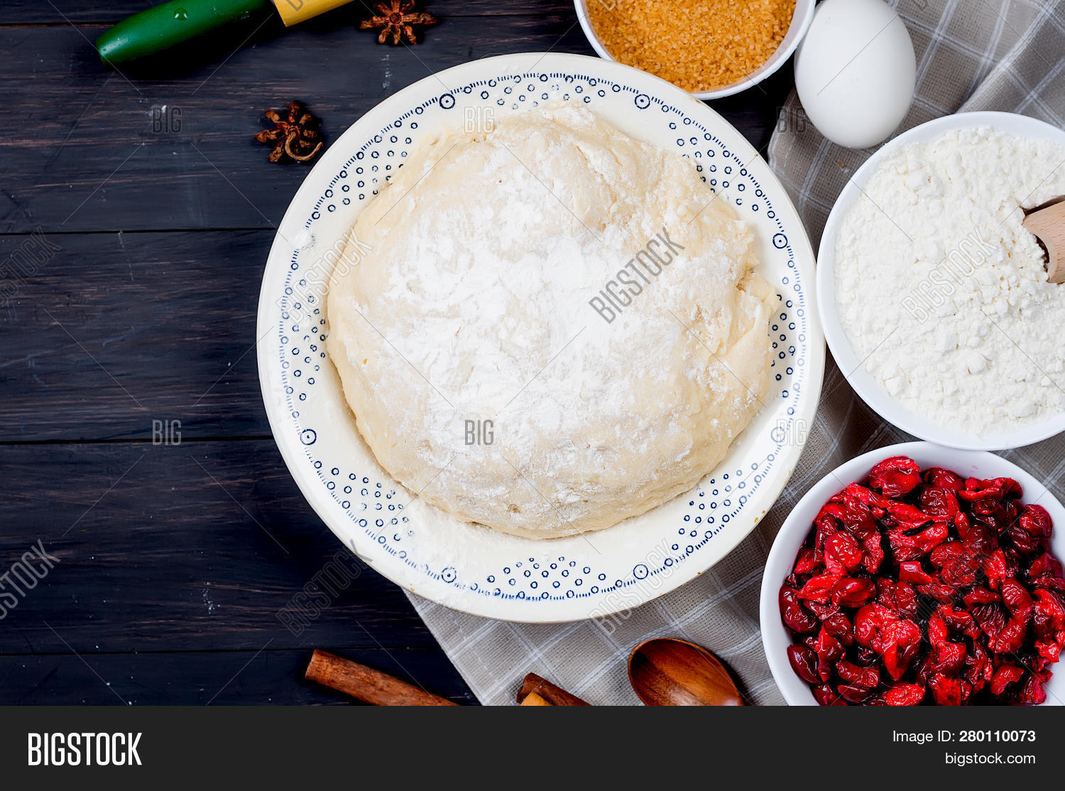 Raw Dough Bowl Image & Photo (Free Trial) | Bigstock