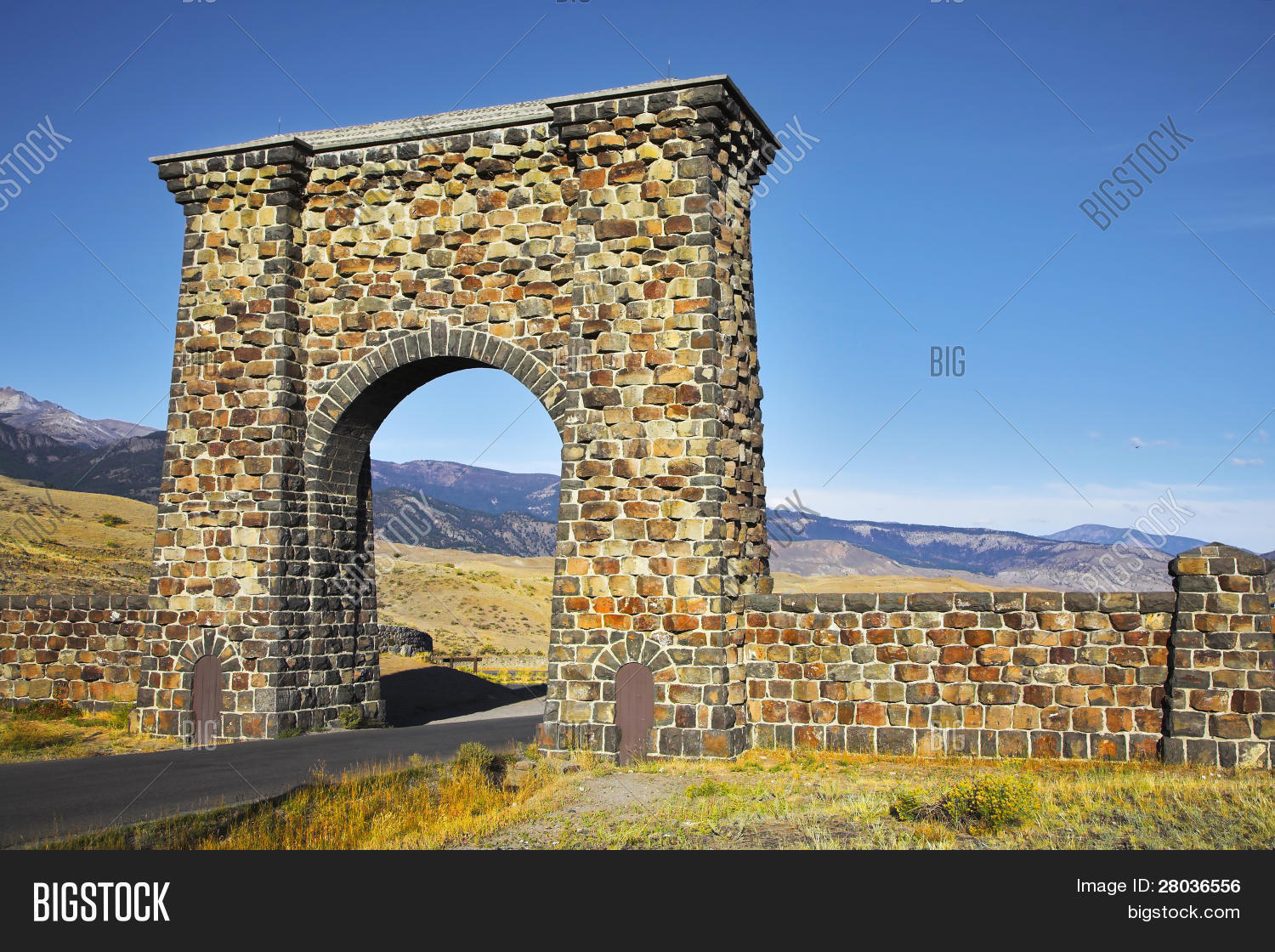 Huge Stone Gate On Image & Photo (Free Trial) | Bigstock