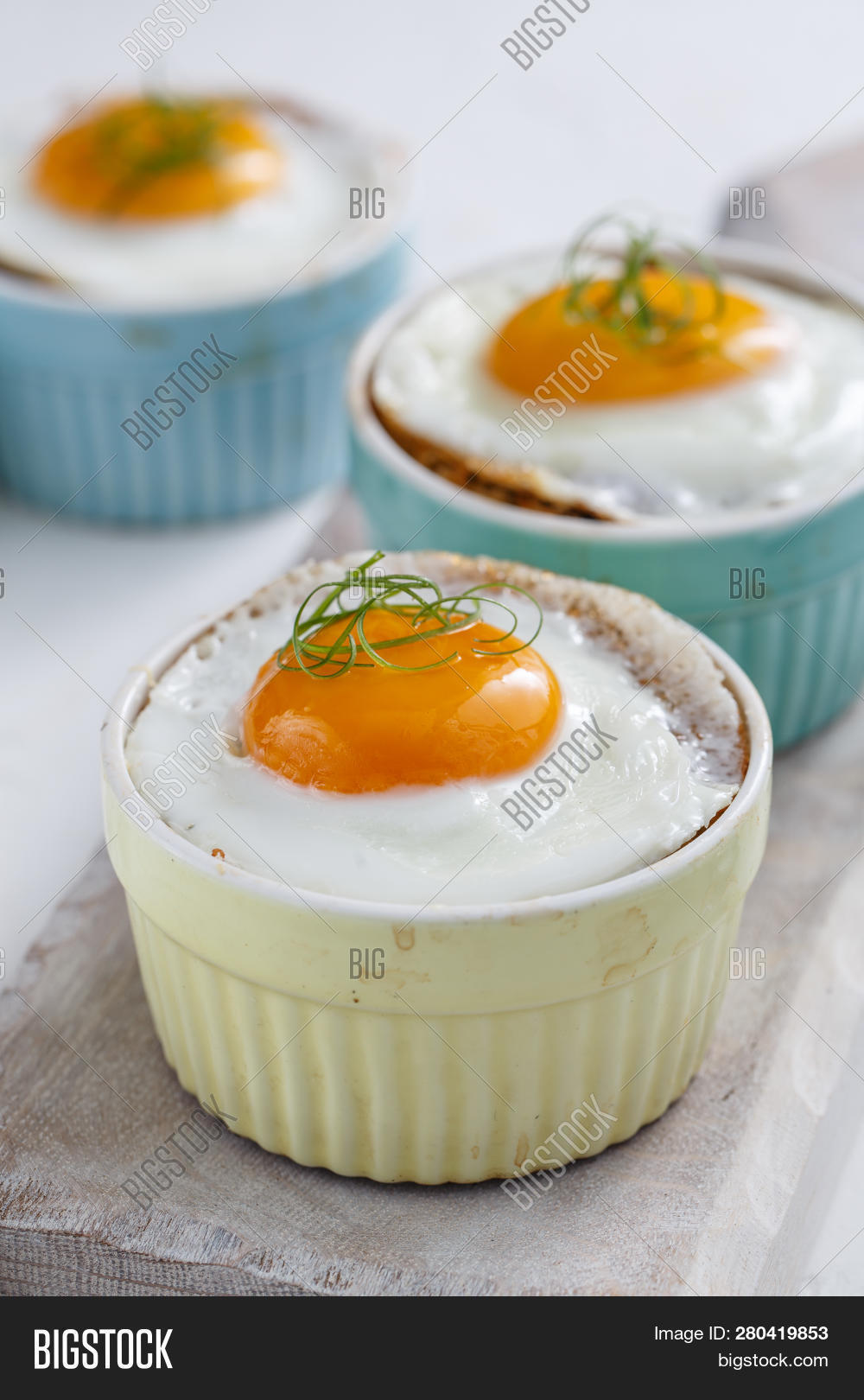 Shirred Eggs Breakfast Image & Photo (Free Trial) | Bigstock