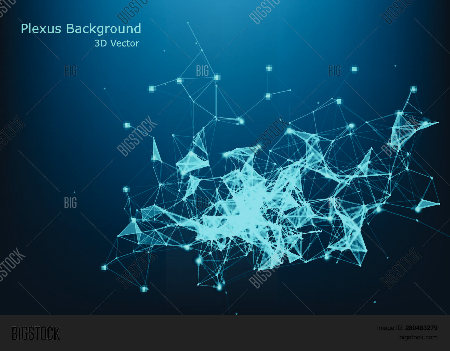 3D Vector Plexus Like Vector & Photo (Free Trial) | Bigstock