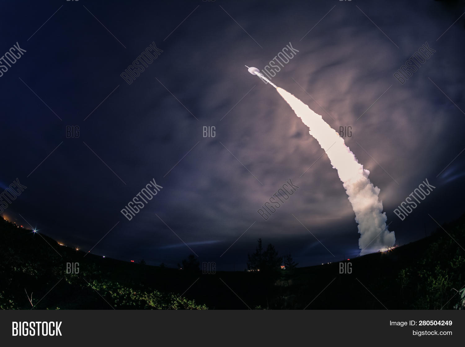 Missile Launch Night. Image & Photo (Free Trial) | Bigstock