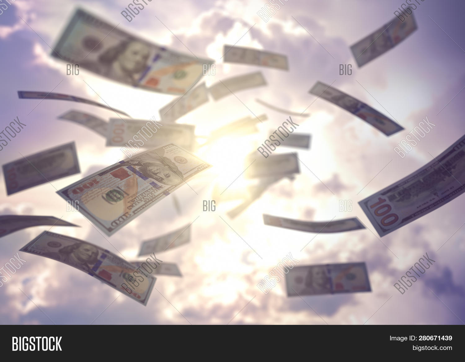 Raining Money Sky, Image & Photo (Free Trial) | Bigstock