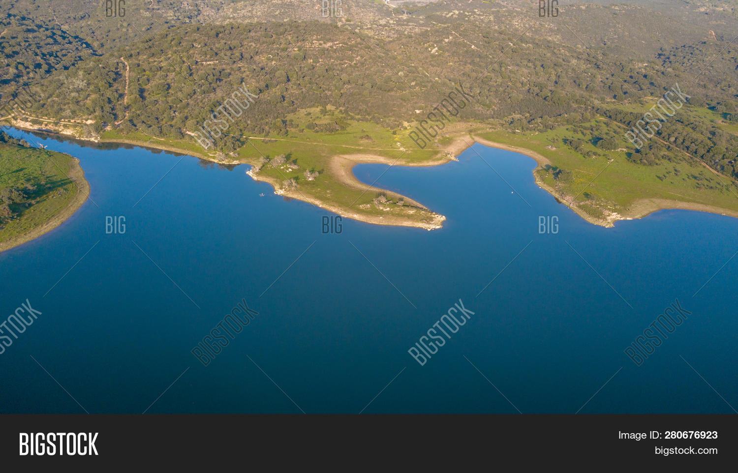 Aerial View Alqueva Image & Photo (Free Trial) | Bigstock