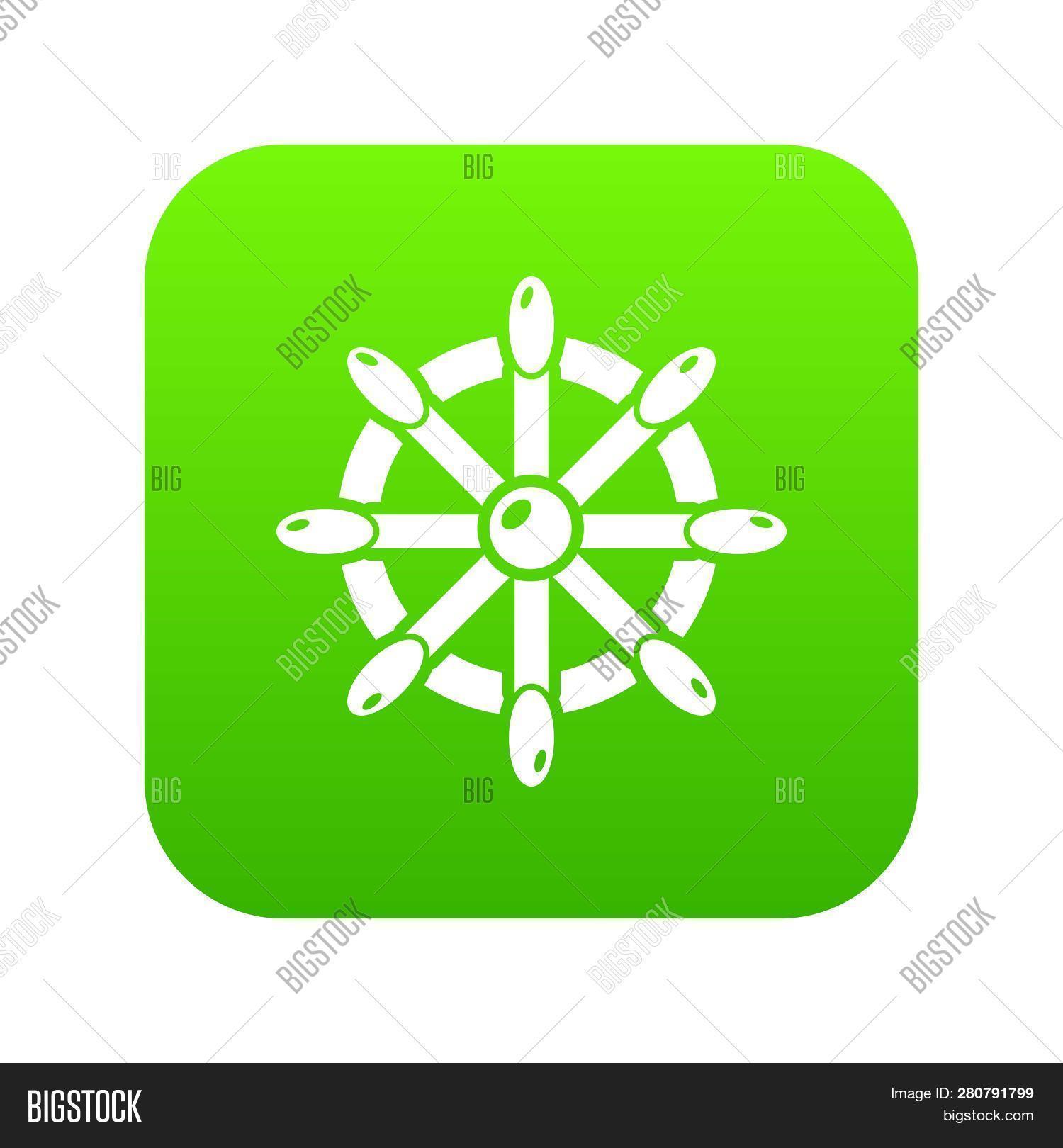 Handwheel Icon Green Image & Photo (Free Trial) | Bigstock