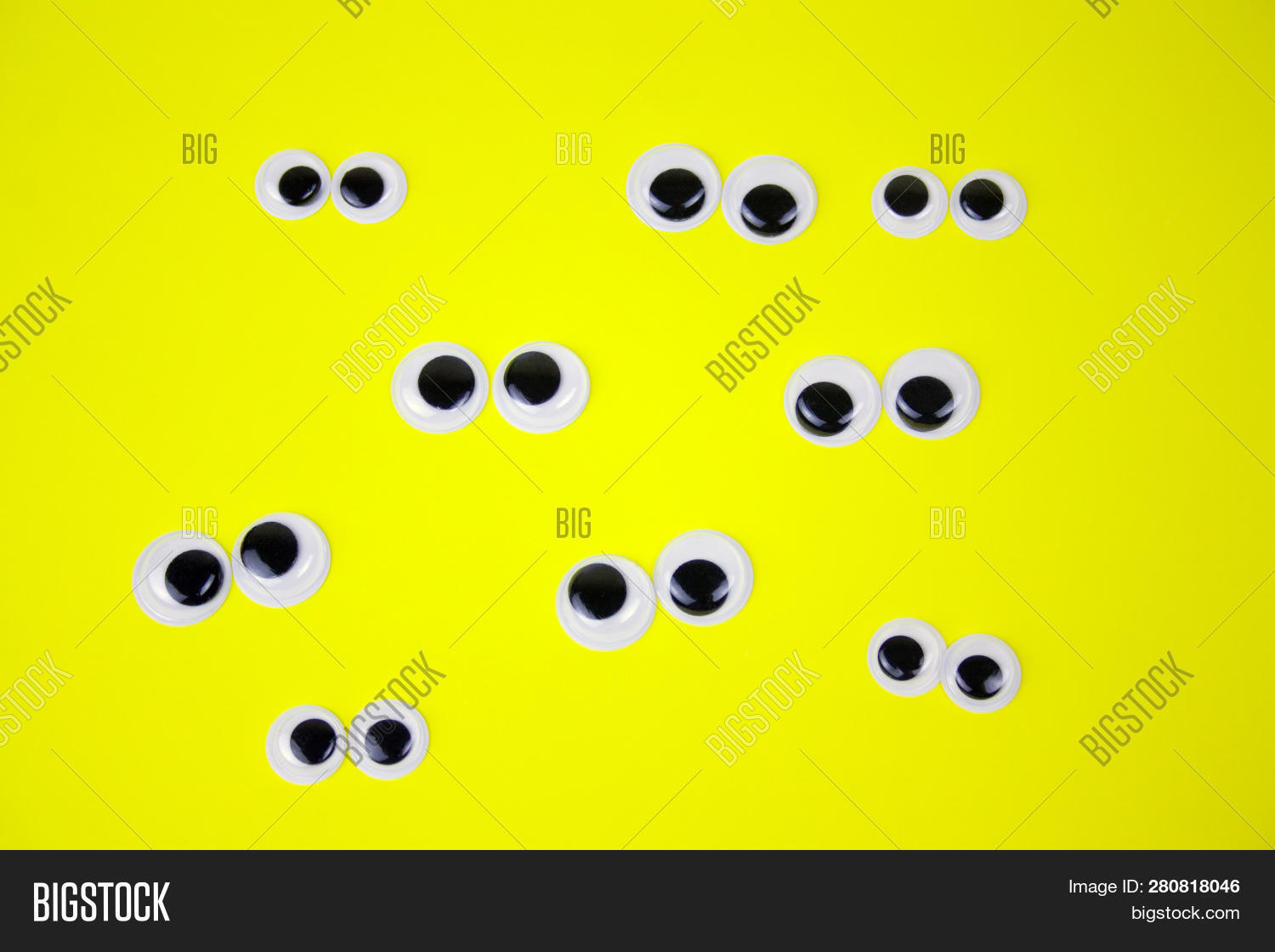 Googly Eyes On Yellow Image & Photo (Free Trial) | Bigstock