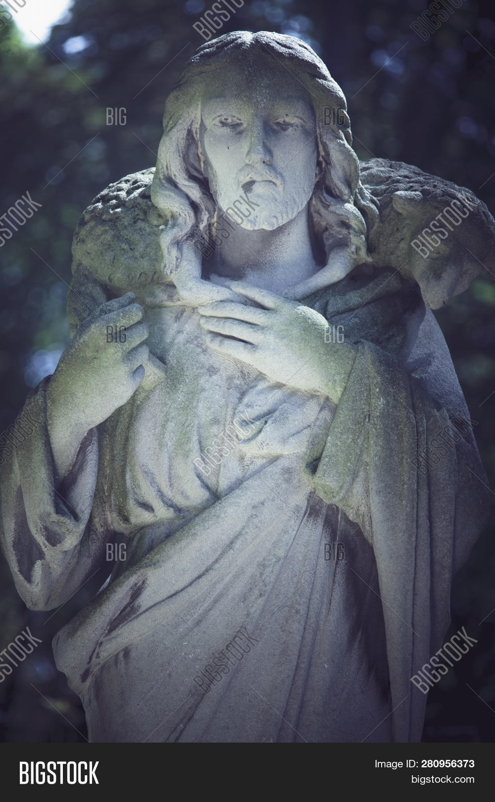 Ancient Statue Jesus Image & Photo (Free Trial) | Bigstock