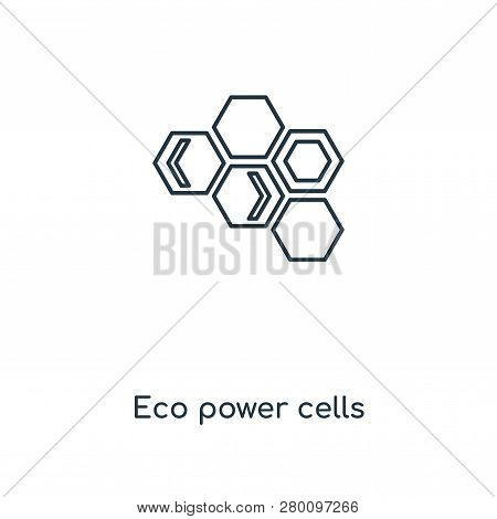 Eco Power Cells Icon Vector & Photo (Free Trial) | Bigstock