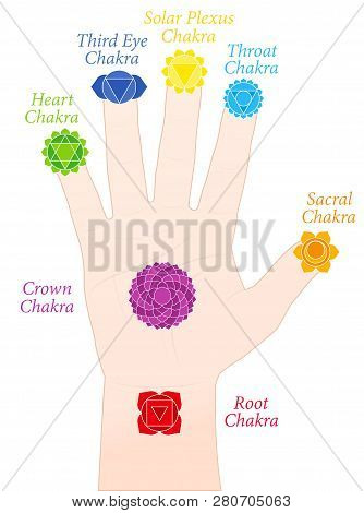 Palm Chakras. Symbols Vector & Photo (Free Trial) | Bigstock