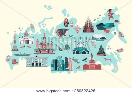 Russia Vector Map Vector & Photo (Free Trial) | Bigstock