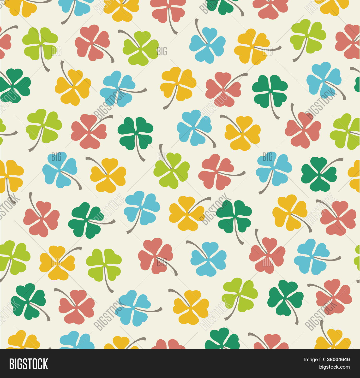 Clover Pattern Vector & Photo (Free Trial) | Bigstock