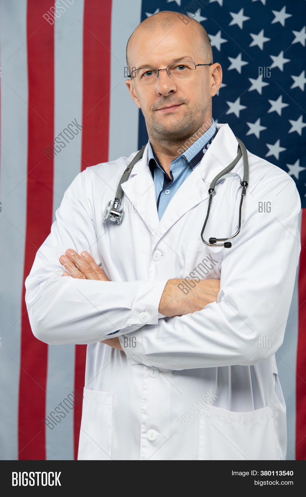 Bald Doctor Whitecoat Image & Photo (Free Trial) | Bigstock
