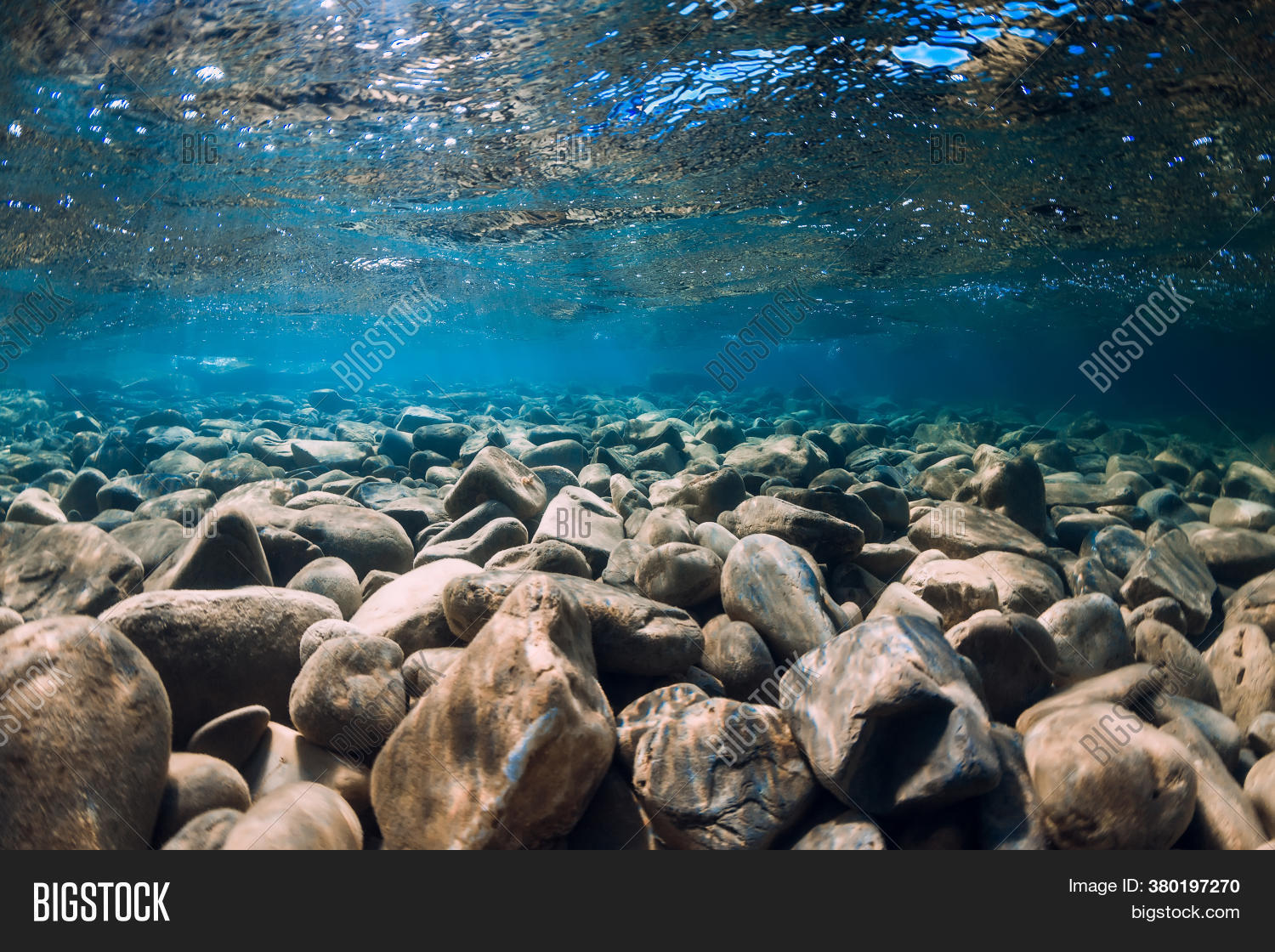 Underwater View Stones Image & Photo (Free Trial) | Bigstock