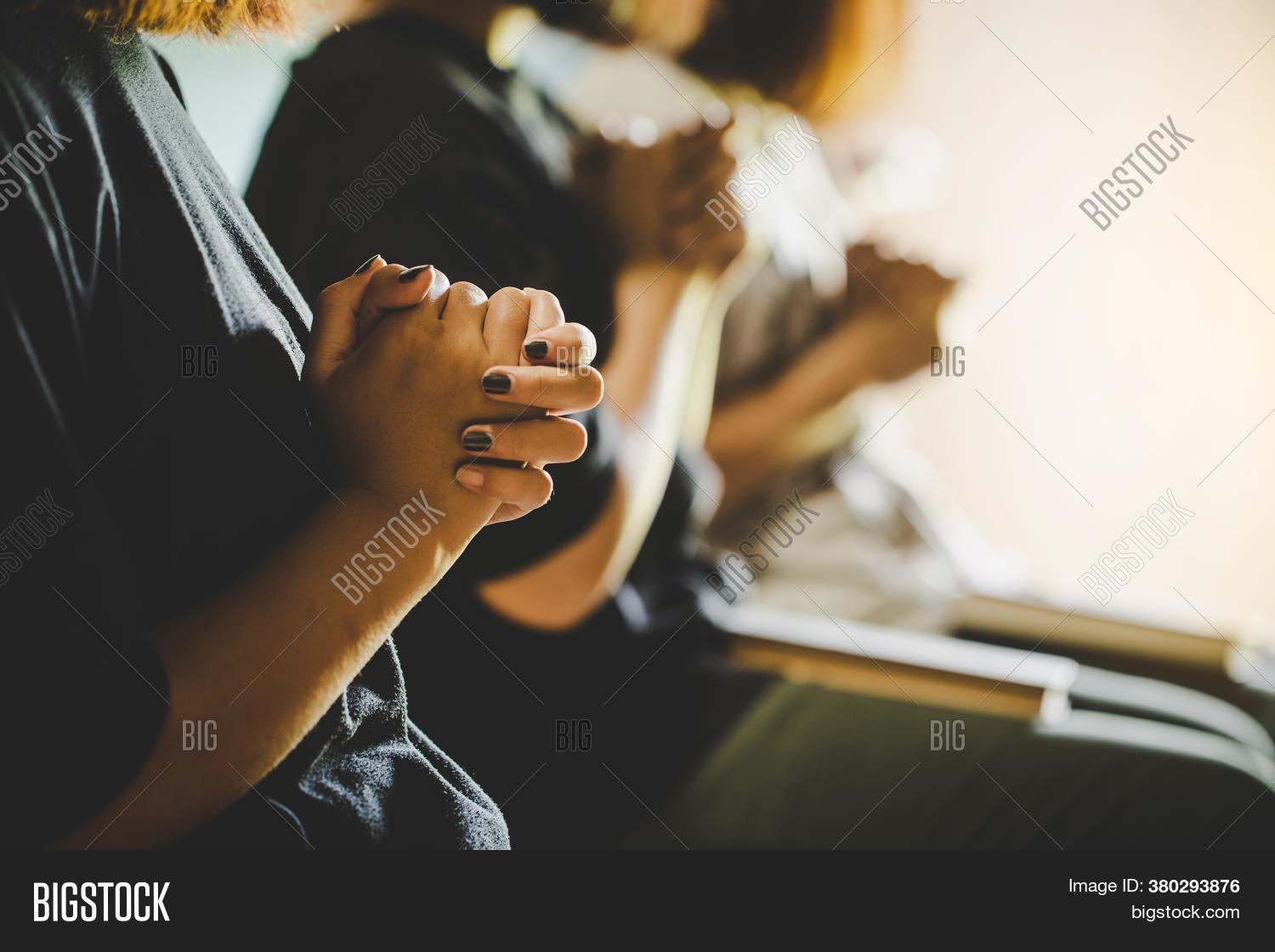 Three People Pray Image & Photo (Free Trial) | Bigstock