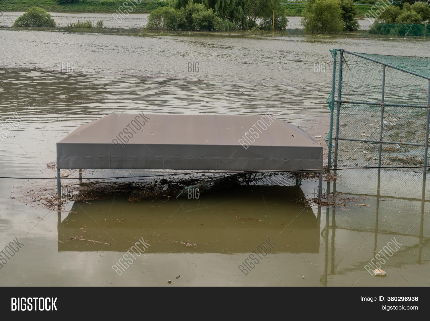 Top Benches Submerged Image & Photo (Free Trial) | Bigstock