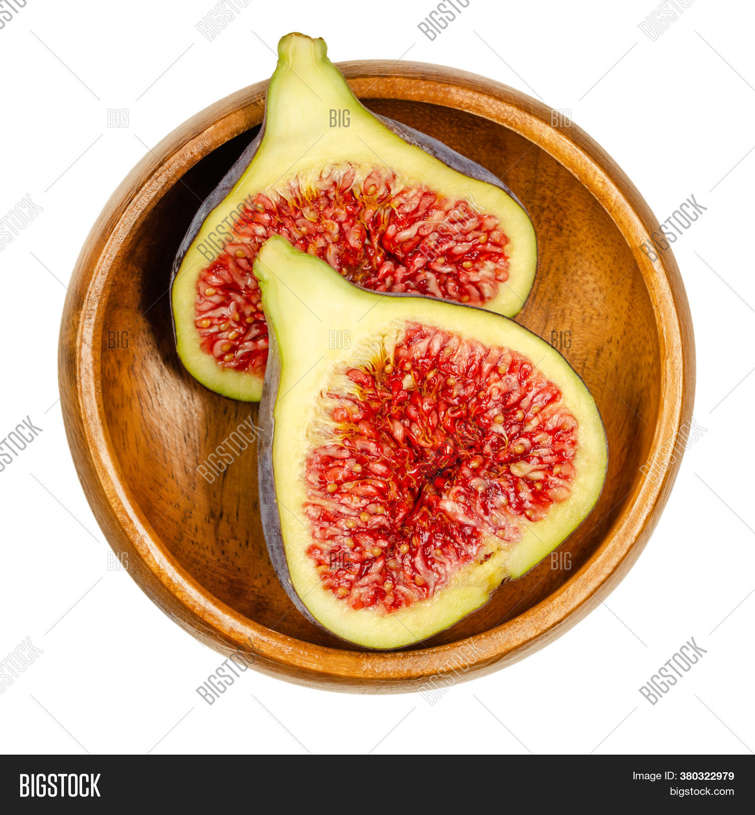 Fresh Fig Cut Two Image & Photo (Free Trial) | Bigstock