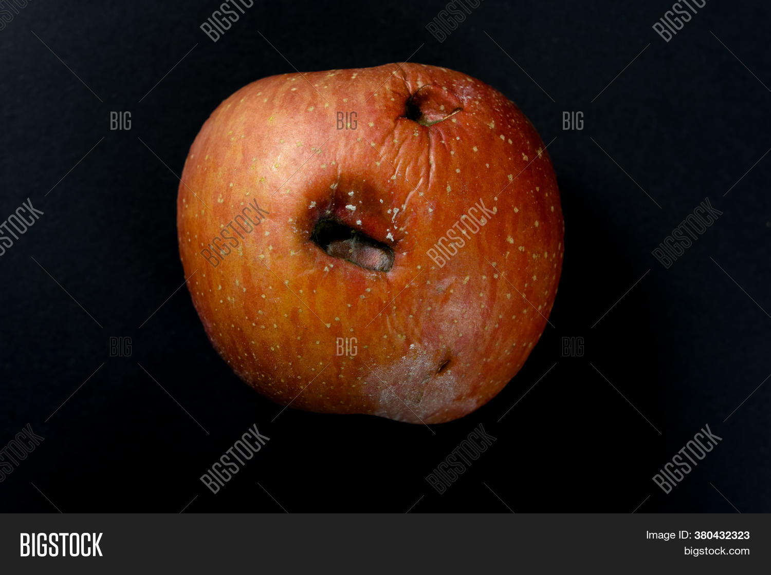 Rotten Apple On Black Image & Photo (Free Trial) | Bigstock
