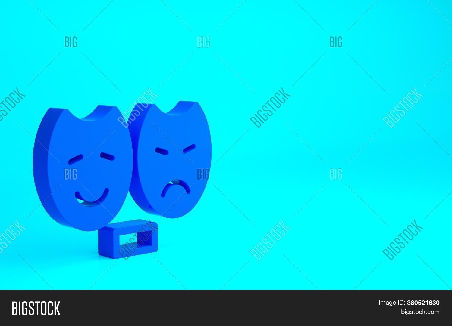 Blue Comedy Tragedy Image & Photo (Free Trial) | Bigstock