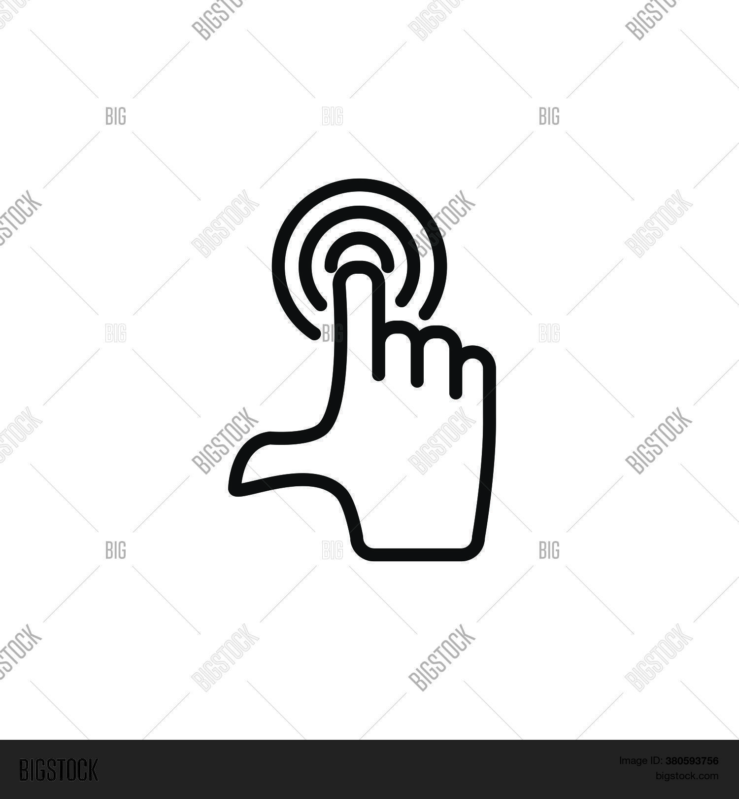 Touch Screen Icon Vector & Photo (Free Trial) | Bigstock