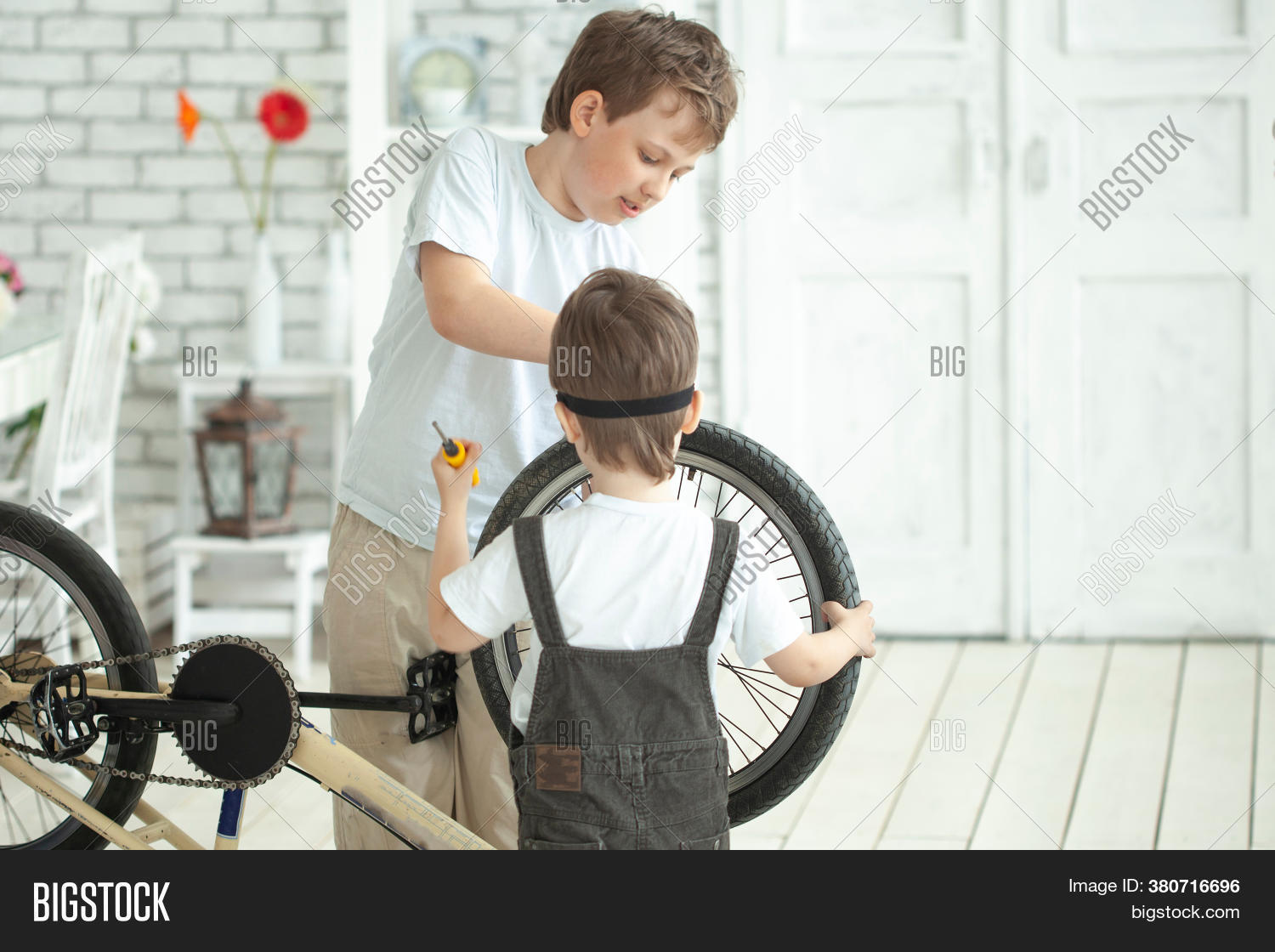 Two Boys Repairing Image & Photo (Free Trial) | Bigstock