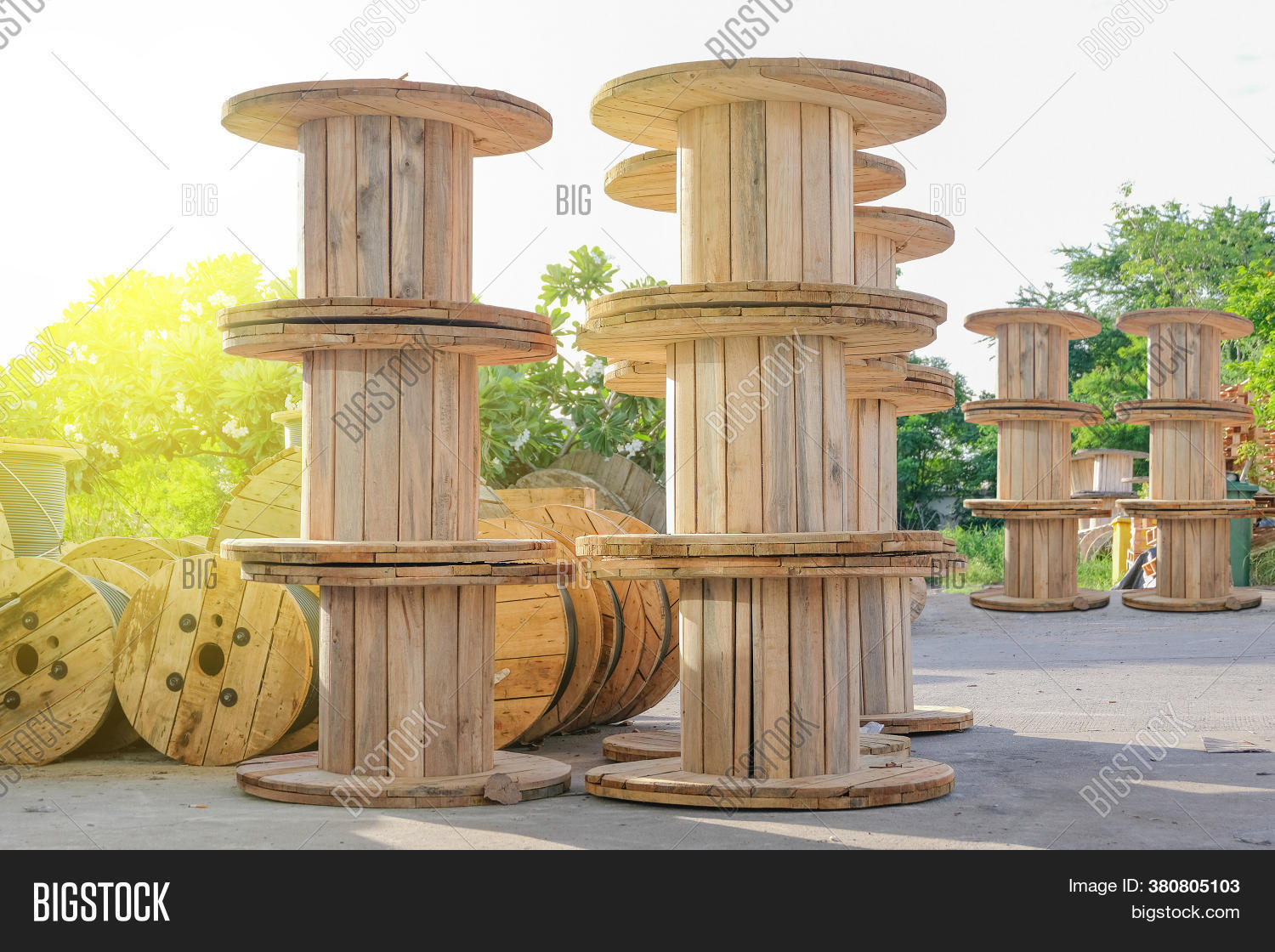 Wooden Coils Electric Image & Photo (Free Trial) | Bigstock