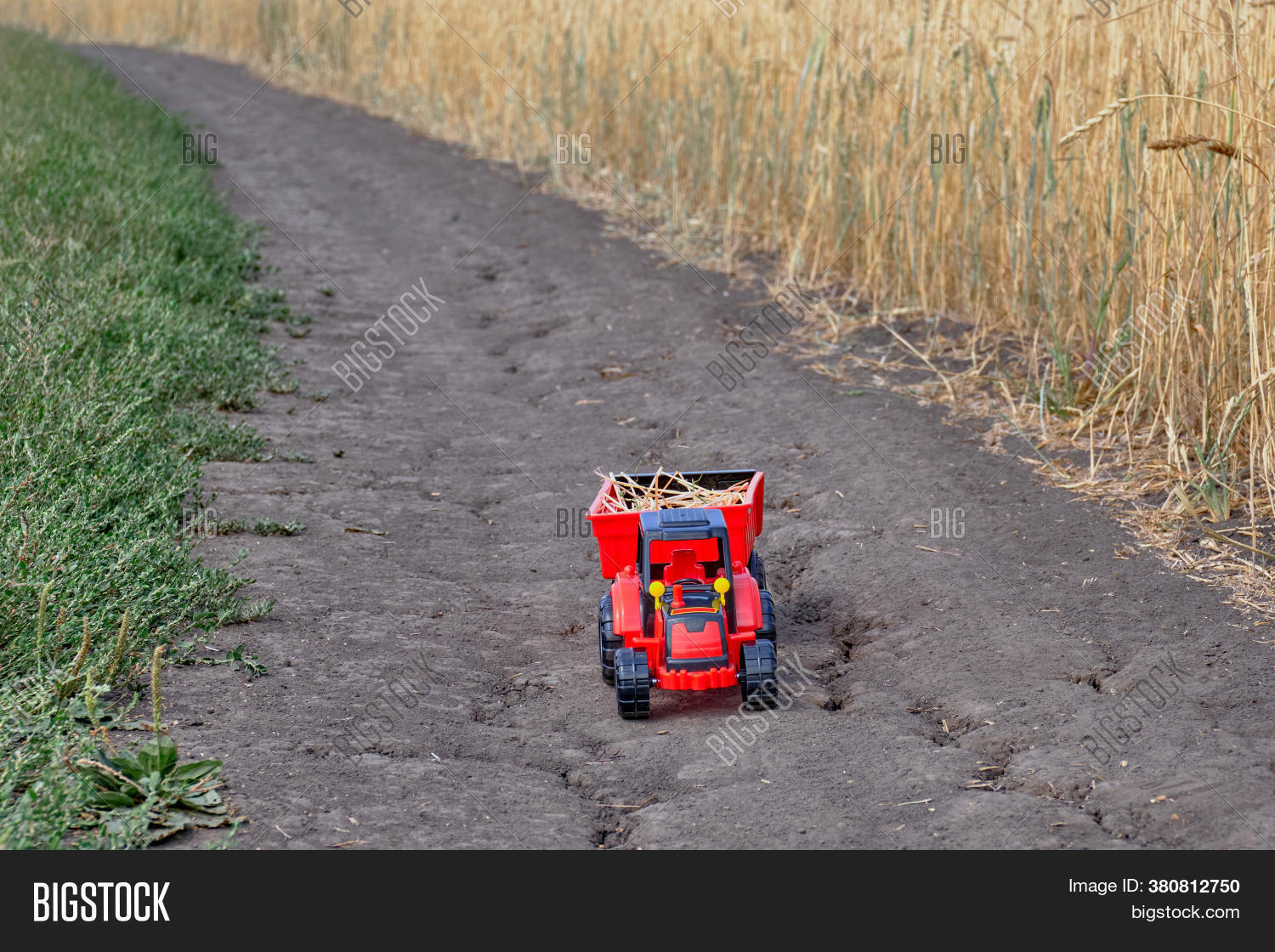 Red Toy Tractor Image & Photo (Free Trial) | Bigstock