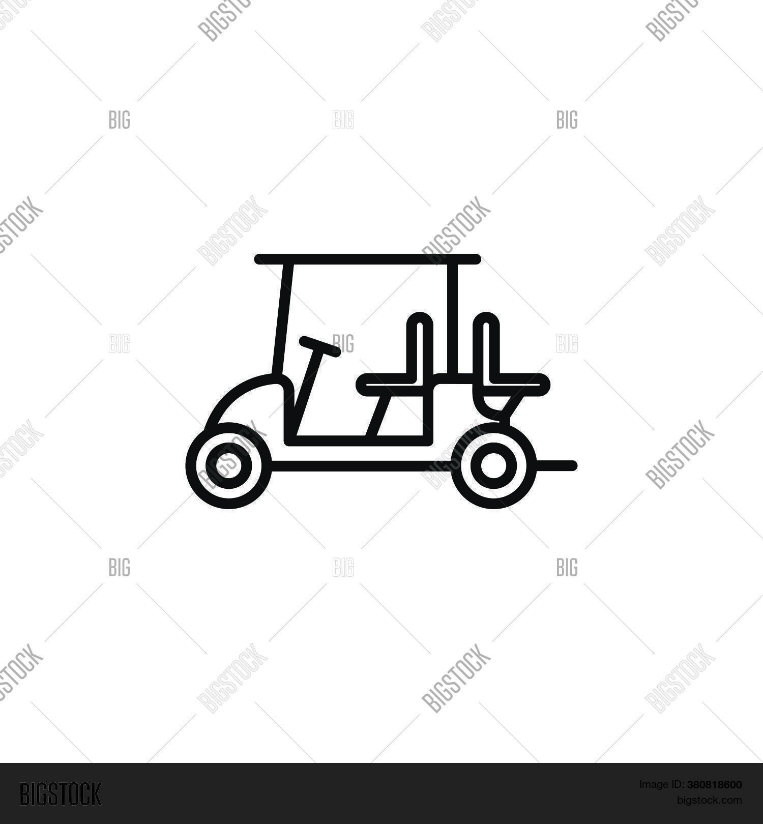 Golf Cart Icon Vector & Photo (Free Trial) | Bigstock