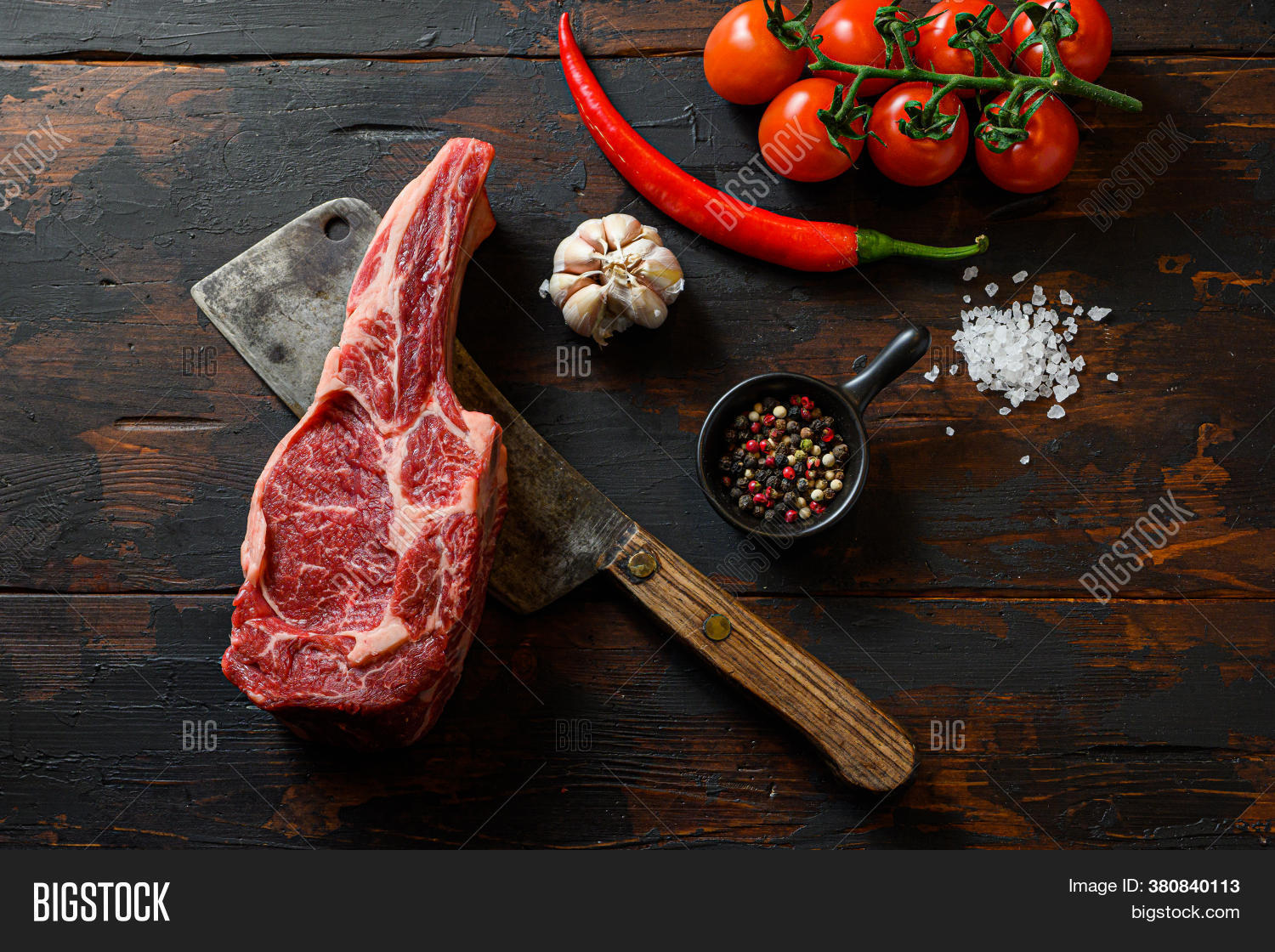 Raw Ribeye Steak On Image & Photo (Free Trial) | Bigstock