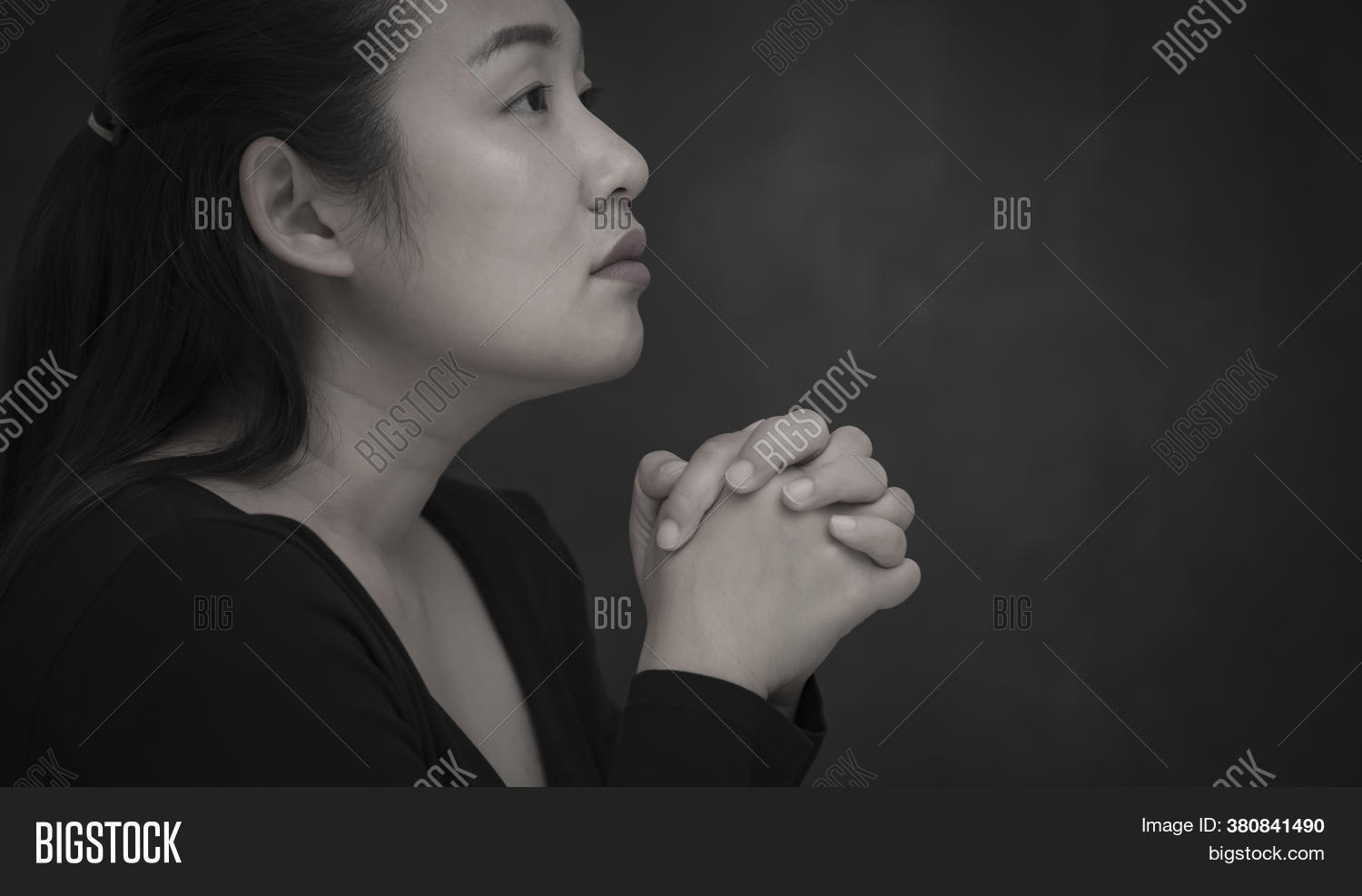 Asian Woman Praying Image & Photo (Free Trial) | Bigstock
