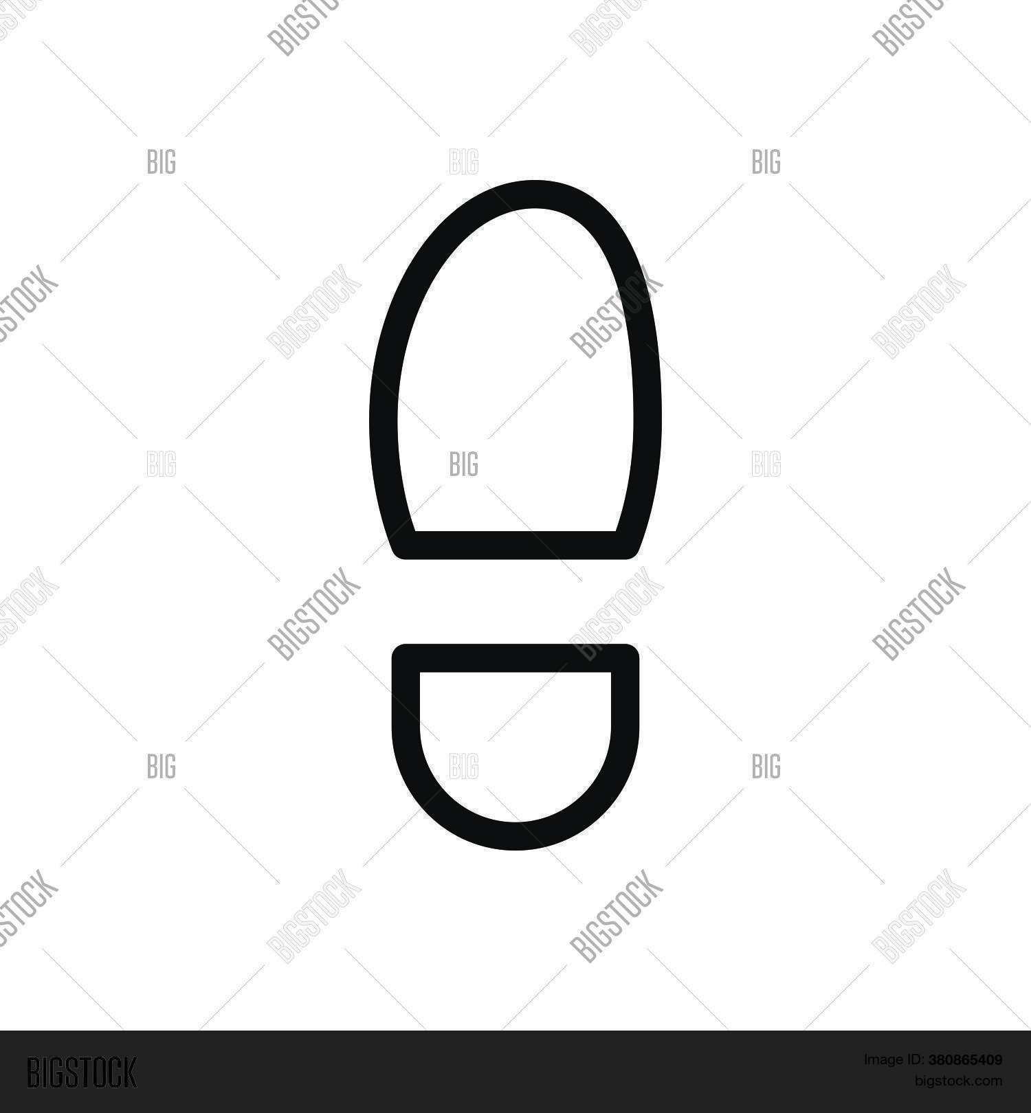 Boot Print Icon, Vector & Photo (Free Trial) | Bigstock