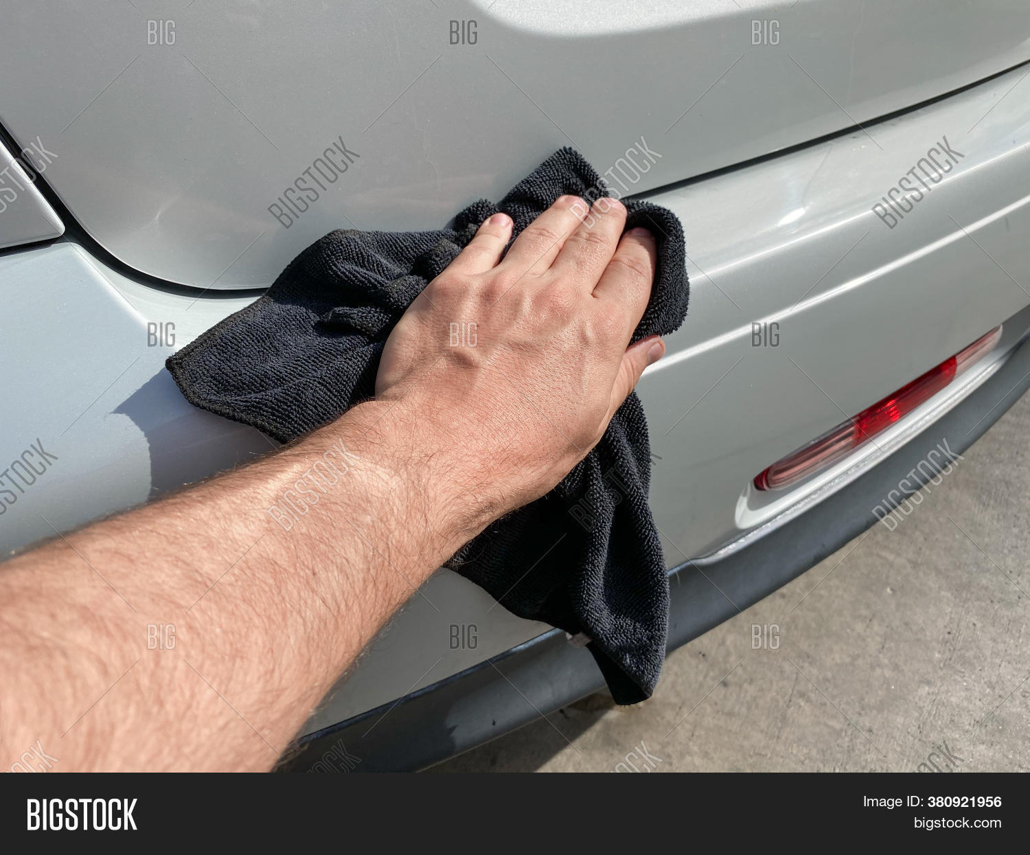 Mans Hand Cleaning Car Image & Photo (Free Trial) | Bigstock