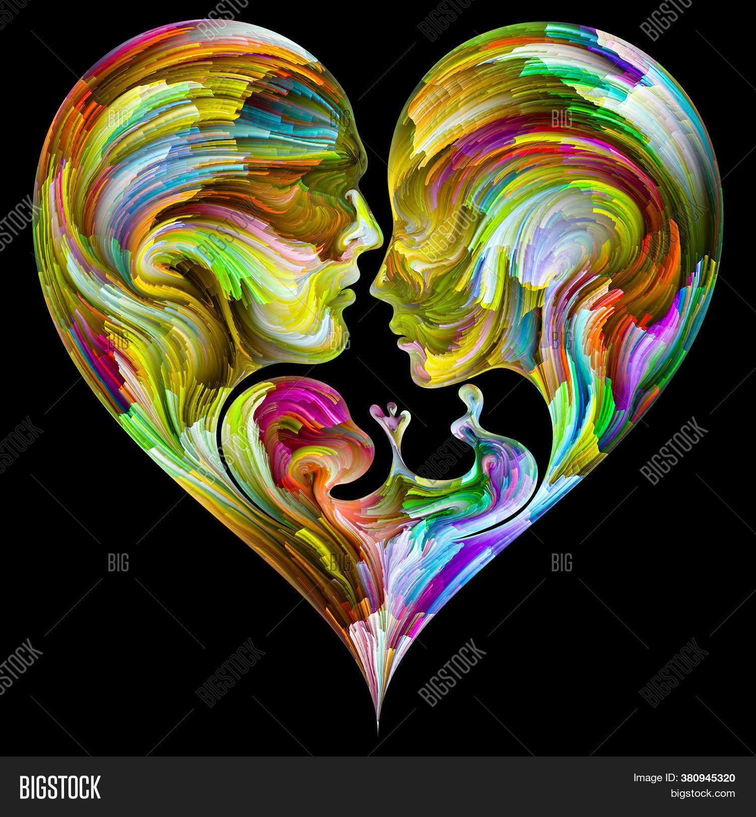 Abstract Broken Heart Drawings