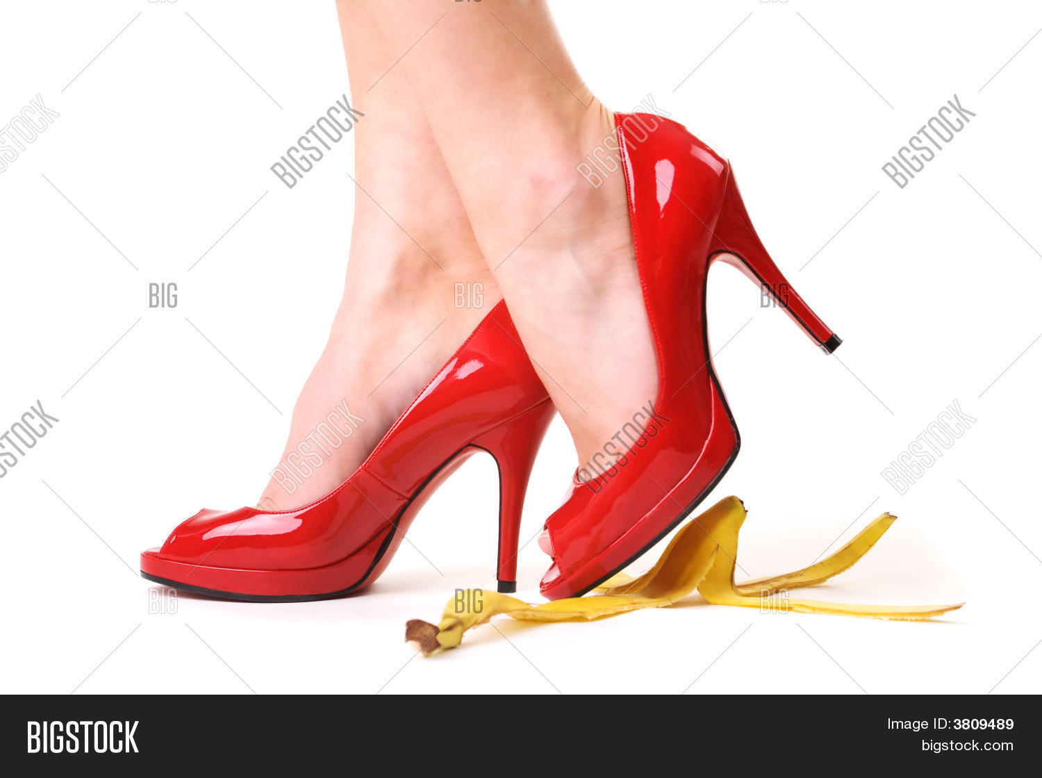 Slippery Banana Skin Image & Photo (Free Trial) | Bigstock