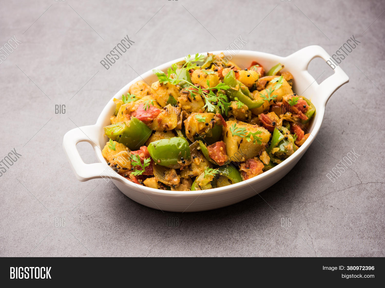 Aloo Shimla Mirch Image & Photo (Free Trial) | Bigstock