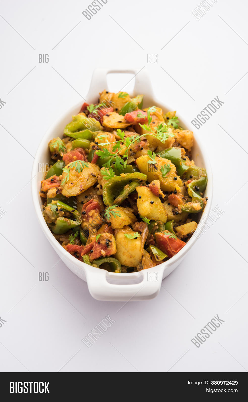 Aloo Shimla Mirch Image & Photo (Free Trial) | Bigstock