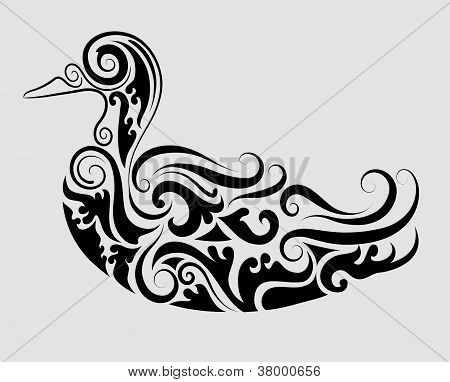 Tribal Duck Vector Tattoo Images, Illustrations & Vectors (Free) - Bigstock