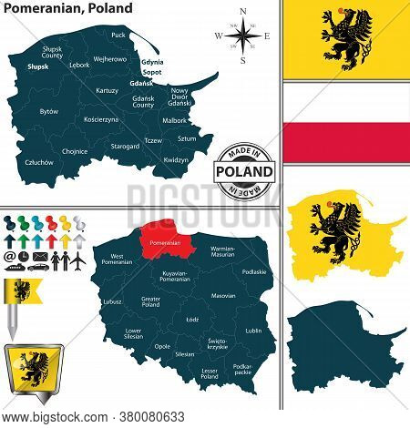Vector Map Pomeranian Vector & Photo (Free Trial) | Bigstock
