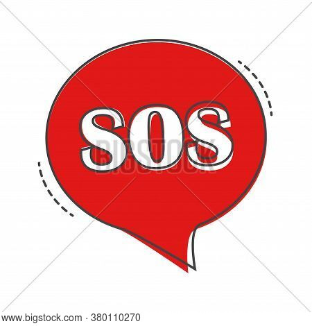 Sos Pin Marker. Vector & Photo (Free Trial) | Bigstock